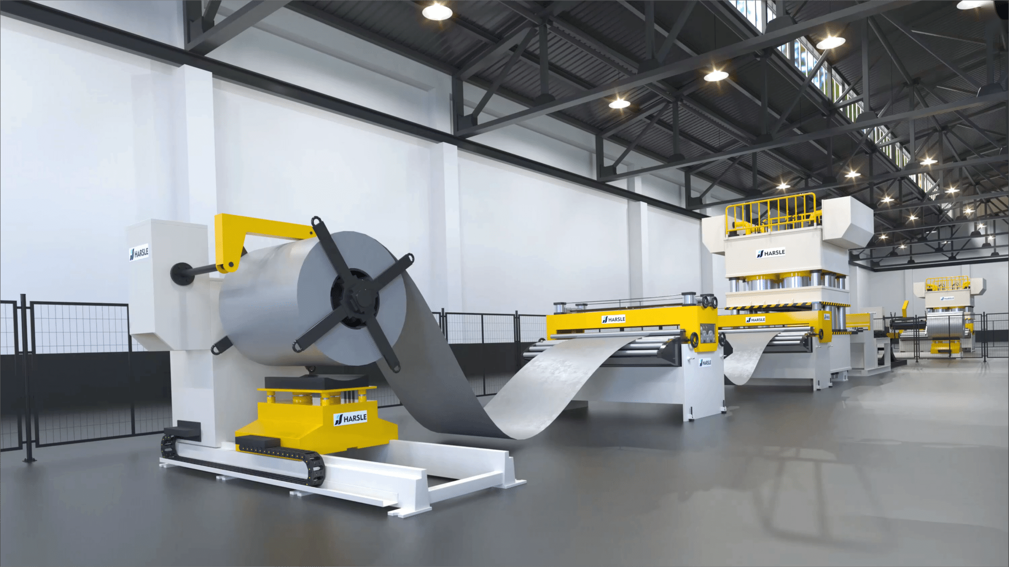 Steel Coil Door Embossing Production Line With Automatic Feeding System ...